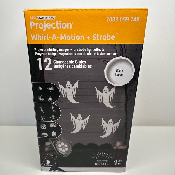 Gemmy | Holiday | Gemmy Light Show Projection Whirl Amotionstrobe ...